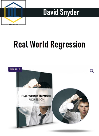 Download David Snyder Real World Regression 83 00 Best Price The